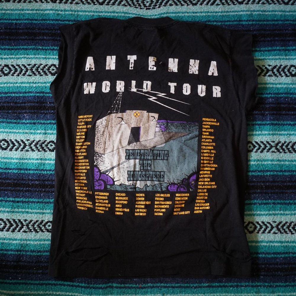 Vintage 1994 Zz Top Antenna World Tour Band Tee - Gem